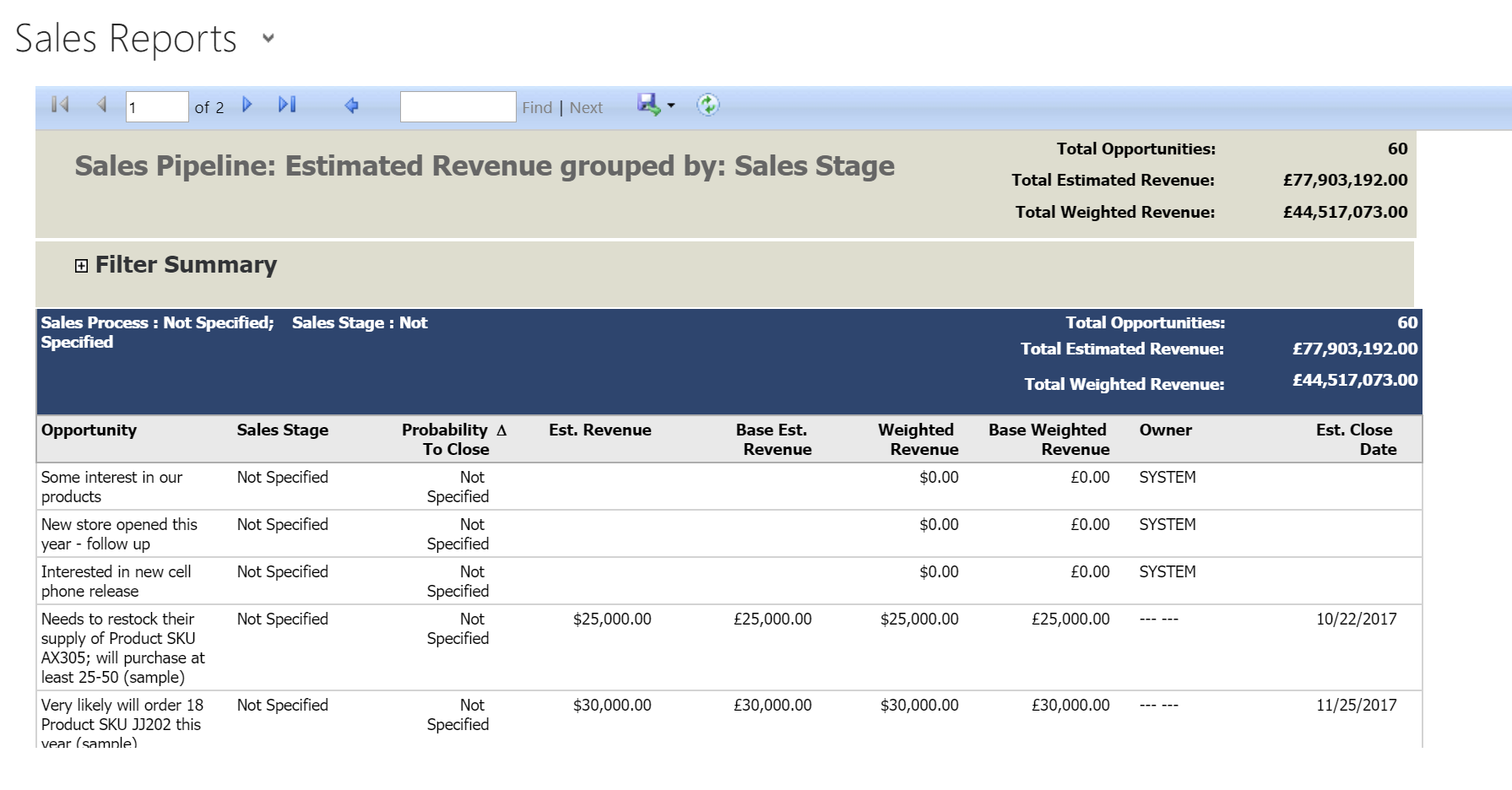 Display a report within a Dashboard in Dynamics 365 CRM - Megan Walker