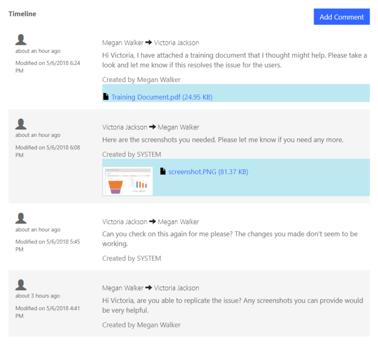 Creating Consistent Communication Using Portal Comments