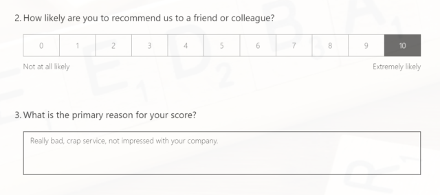 Negative Sentiment Analysis Using Forms Pro - Megan V. Walker