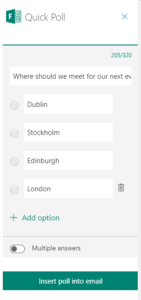 Create A Quick Poll In Outlook With Microsoft Forms - Megan V. Walker