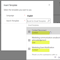 Issues Selecting Email Templates For Regarding Entities - Megan V. Walker