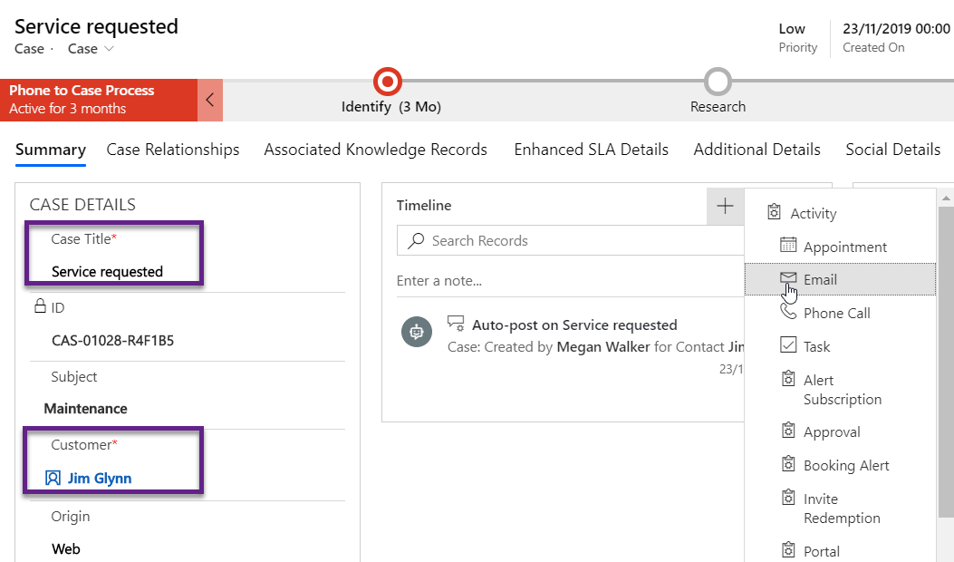Issues Selecting Email Templates For Regarding Entities - Megan V. Walker