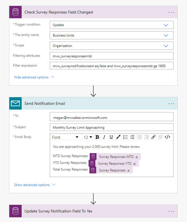Setting Up Notifications For Approaching Survey Response Limits