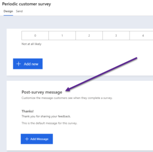 Adding Customised Messages To The End Of Your Surveys