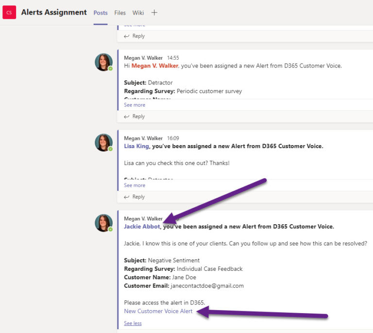 Managing D365 Customer Voice Alerts Via Microsoft Teams