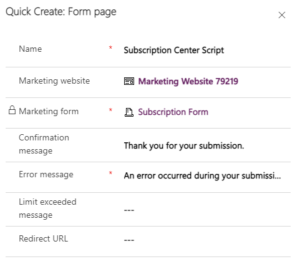 Setting Up Your Custom Subscription Page In D365 Marketing