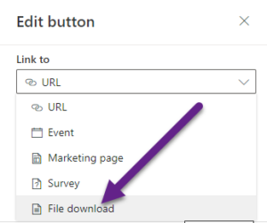 Adding A File Download To A Marketing Email Button
