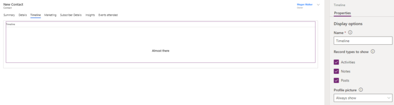 Contact Timeline Adjustments And D365 Marketing Interactions