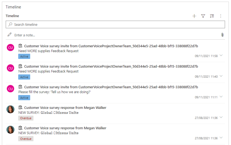 Contact Timeline Adjustments And D365 Marketing Interactions