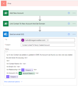 D365 Account & Contact Management Using Power Automate - Megan V. Walker