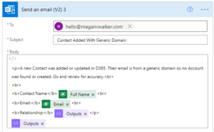 D365 Account & Contact Management Using Power Automate - Megan V. Walker