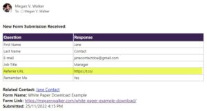 Use Unmapped Form Field To Capture Referral URL From Form