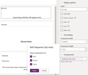 Using Focused View And Up Next In Model-Driven Apps