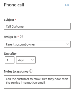 Tasks and Phone Calls in Real-time Marketing Journeys
