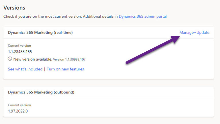 Installing Updates For D365 Marketing Or Customer Insights