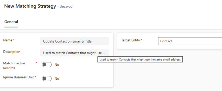 Using Additional Matching Strategies On Realtime Forms