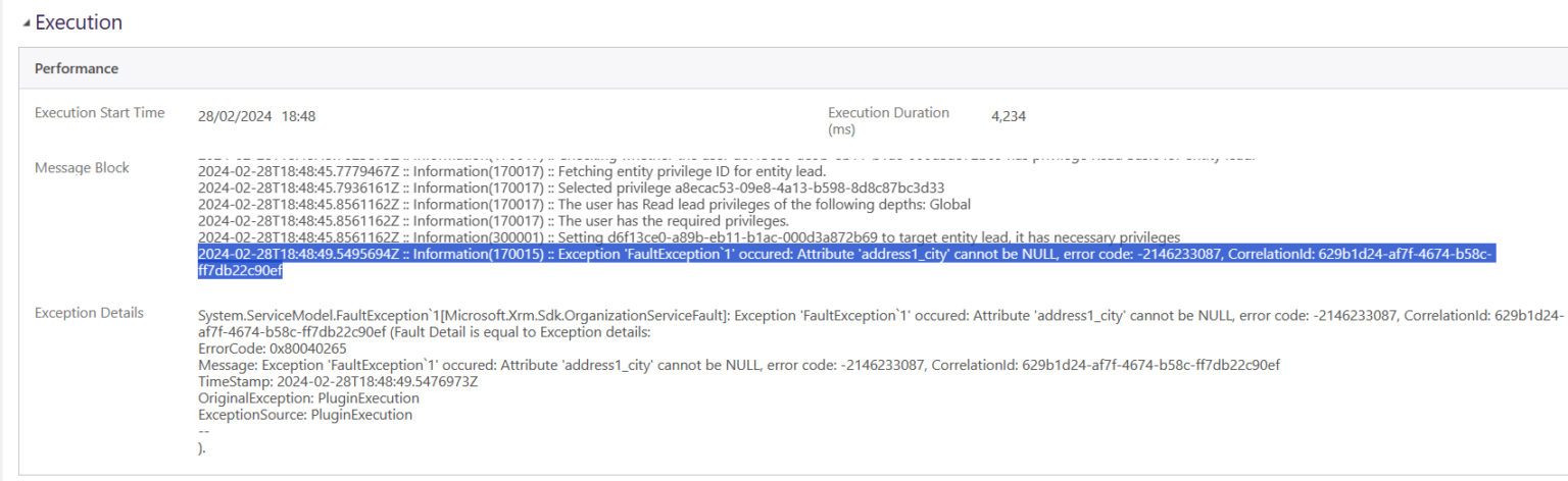 Resolving Error While Creating Target Entity Issue 0041