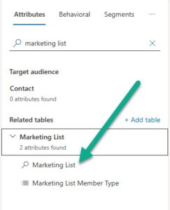 Create Segments From Marketing Lists In Realtime Marketing