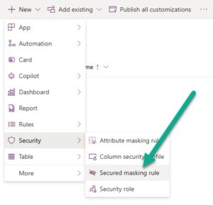 Secured Masking Rules In Dataverse (Dynamics 365)