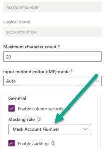 Secured Masking Rules In Dataverse (Dynamics 365)