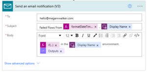 Notification For Failed Flow Runs In Power Automate - Megan V. Walker