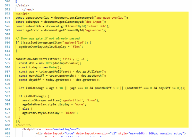 Adding Age Verification To A Realtime Marketing Form Or Landing Page - Megan V. Walker