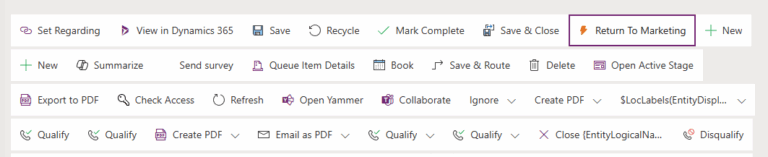 Adding A Custom Page To A Form Ribbon In A Model-driven App